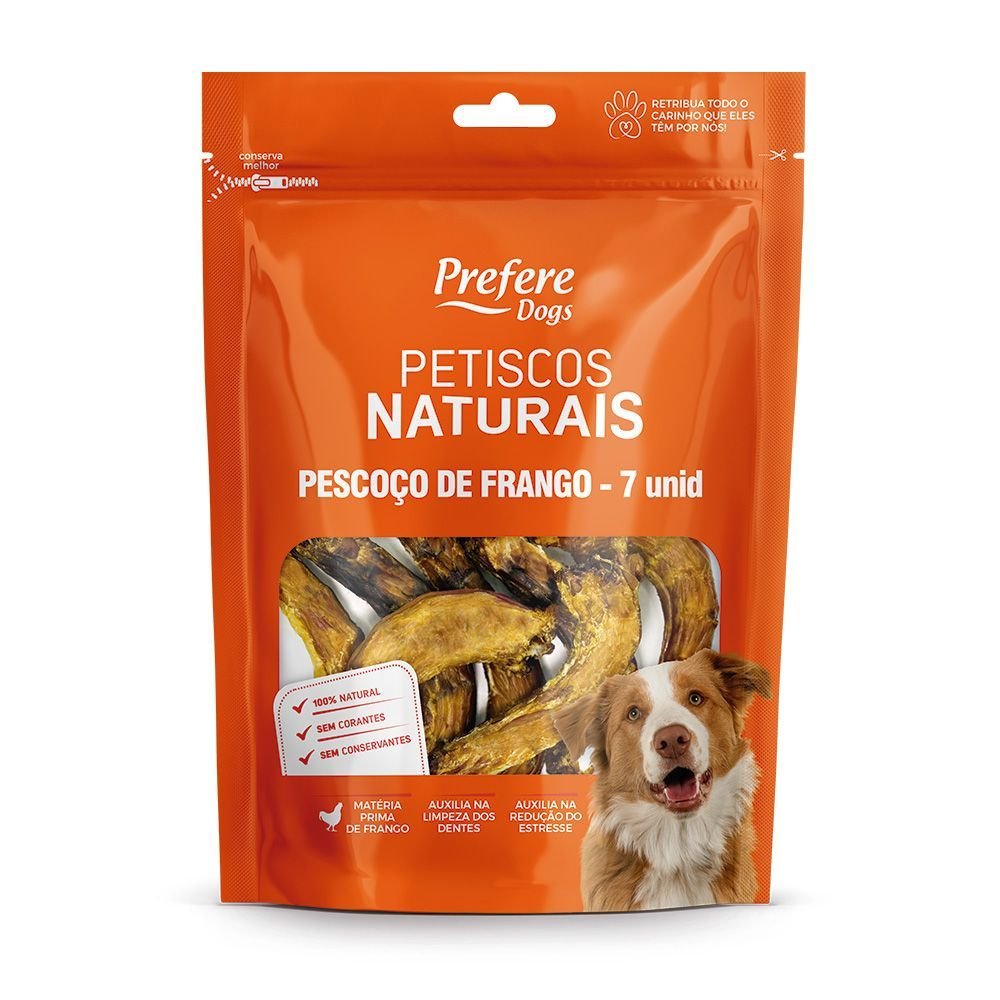 Prefere Petiscos Naturais Pescoço de Frango 7 Un | MadeiraMadeira