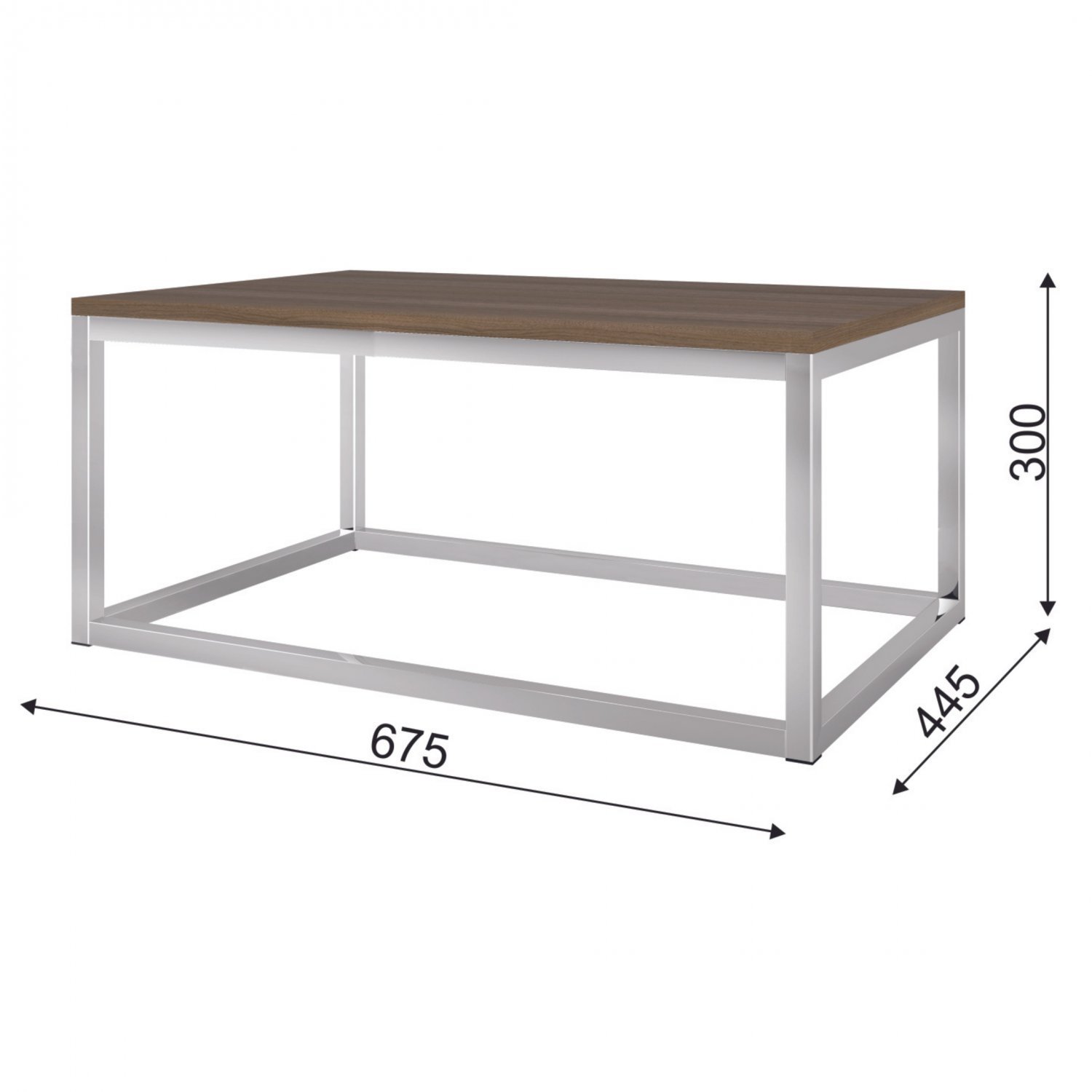 Mesa de Centro com Tubos Quadrados de Aço Carbono Pintado e Tampo de ...