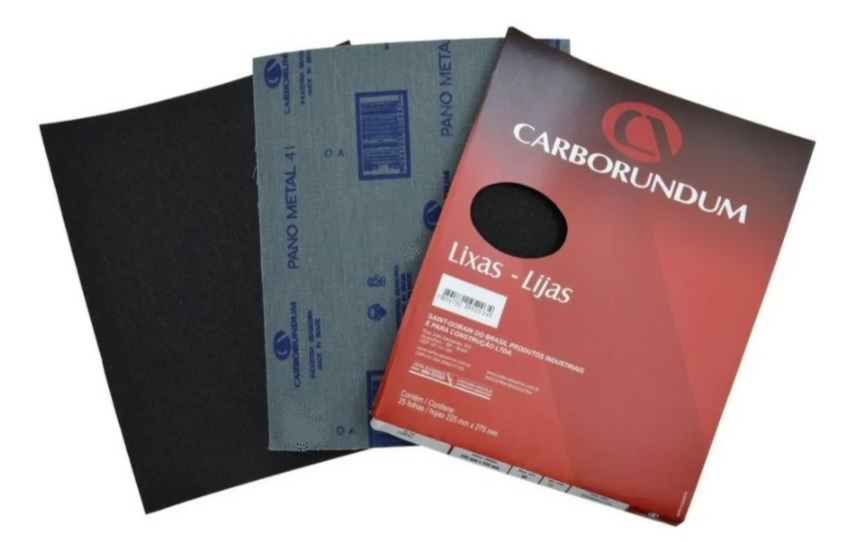 Lixa Ferro Folha Com 25un Car41 Carborundum - 80 | MadeiraMadeira