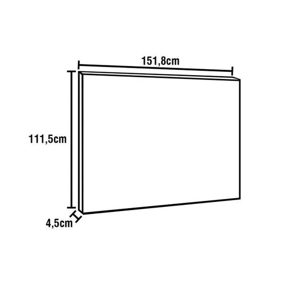 Painel Cama Box Madeirado Extensível Édez PH 1180 Nogueira - Herval ...