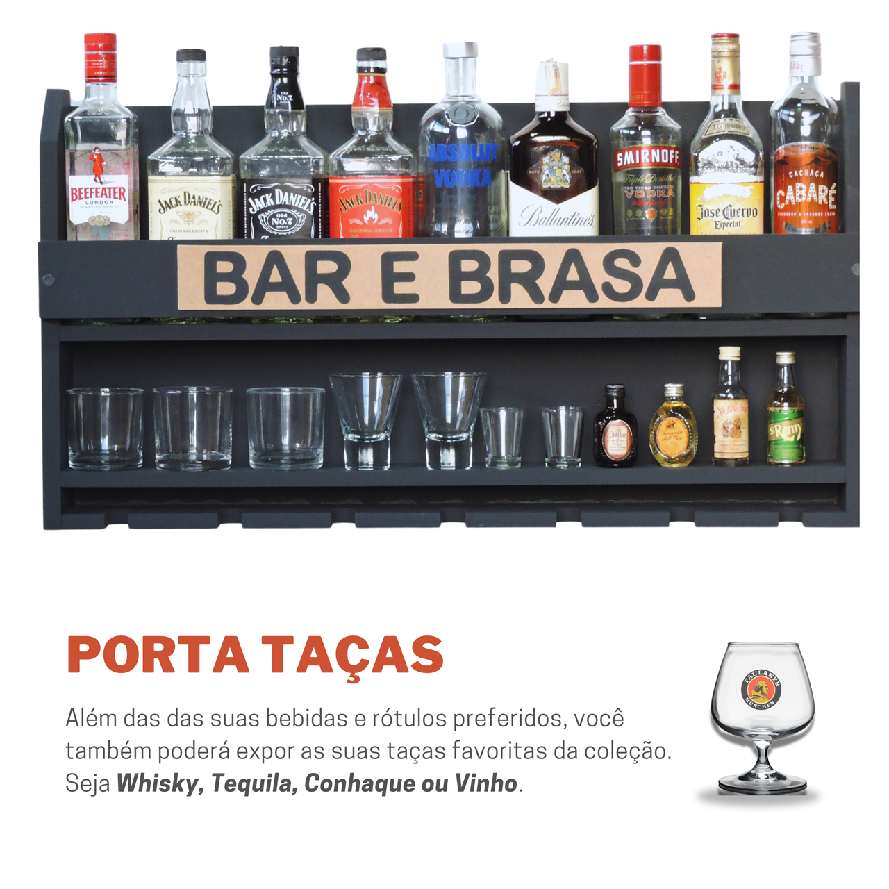 Barzinho Adega de Parede Bar e Brasa: Estilo e funcionalidade no ...