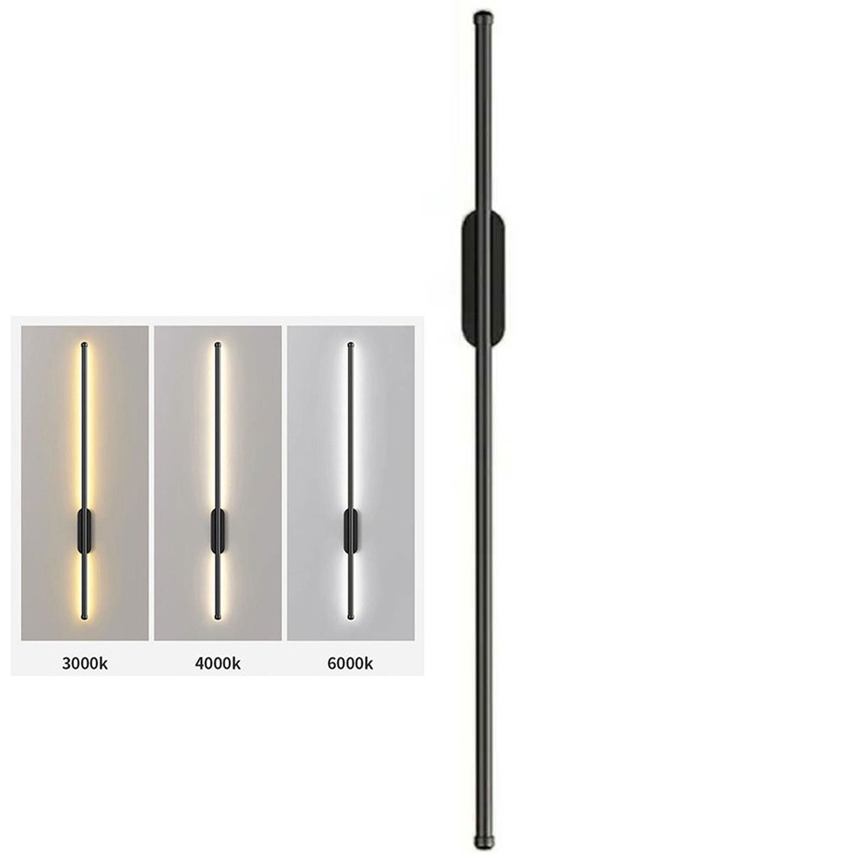 Luminaria Arandela Perfil Led 3 em 1 Slim Luz Indireta Parede Quarto ...