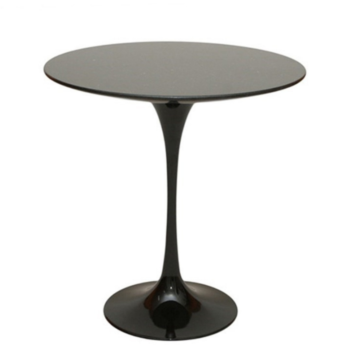 Mesa Lateral Tulipa Saarinen Redonda 51 Cm - Laqueado Base Preta Linn ...