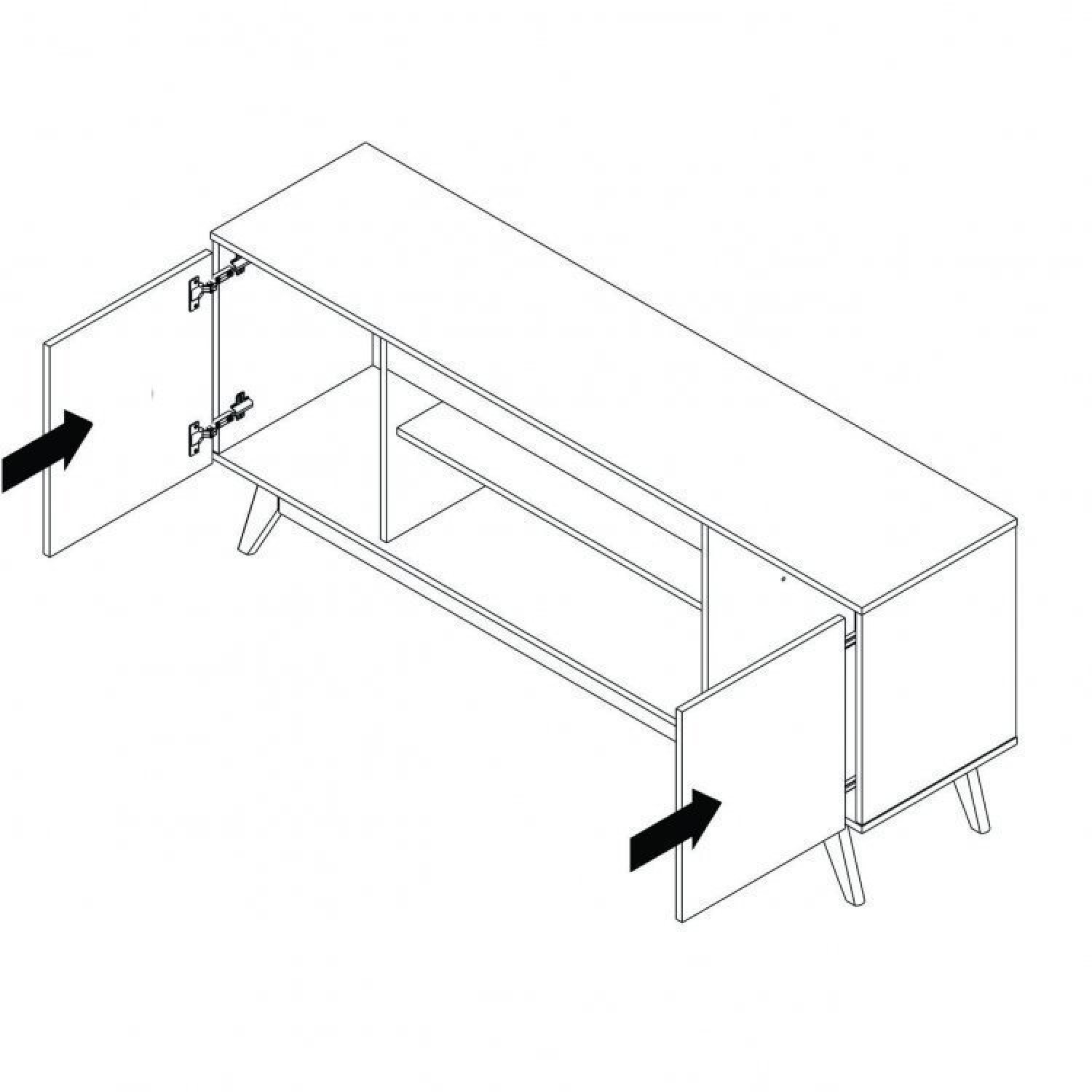Conjunto Rack Malibu e Painel Vivare para TV até 60 polegadas Móveis ...