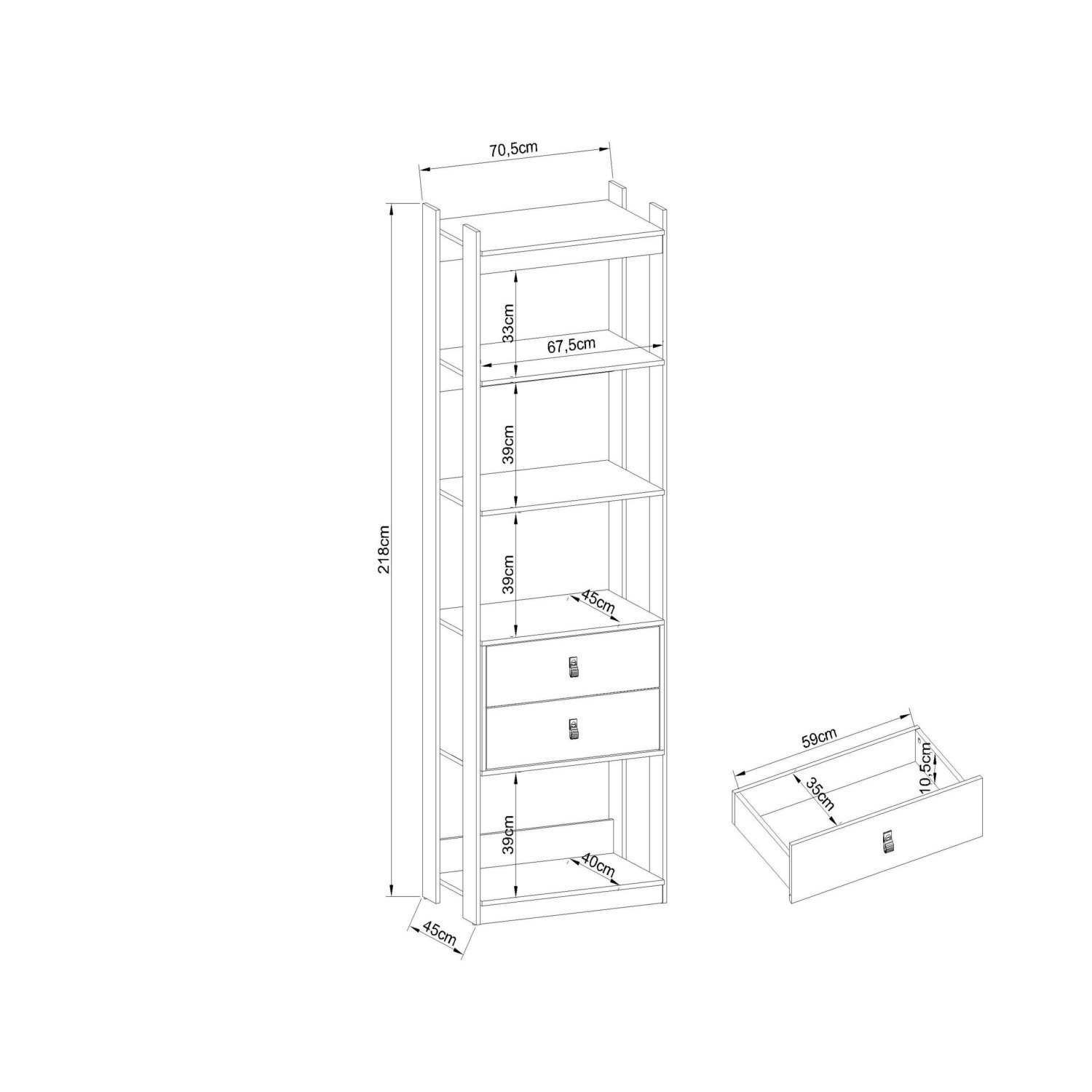 Guarda-roupa Closet Gaveteiro Amber Geniaflex | MadeiraMadeira
