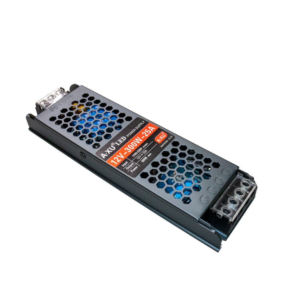 Fonte 25A 300W 12V Chaveada Slim Axu | MadeiraMadeira