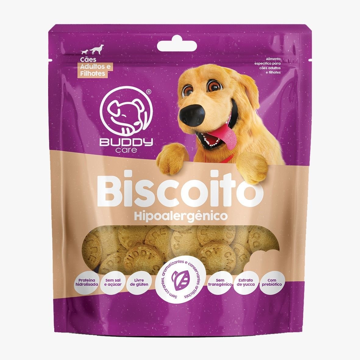 Biscoito Hipoalergênico com Proteína Hidrolisada Buddy Care 150g ...