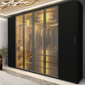 Guarda-roupa com Porta de Vidro | MadeiraMadeira