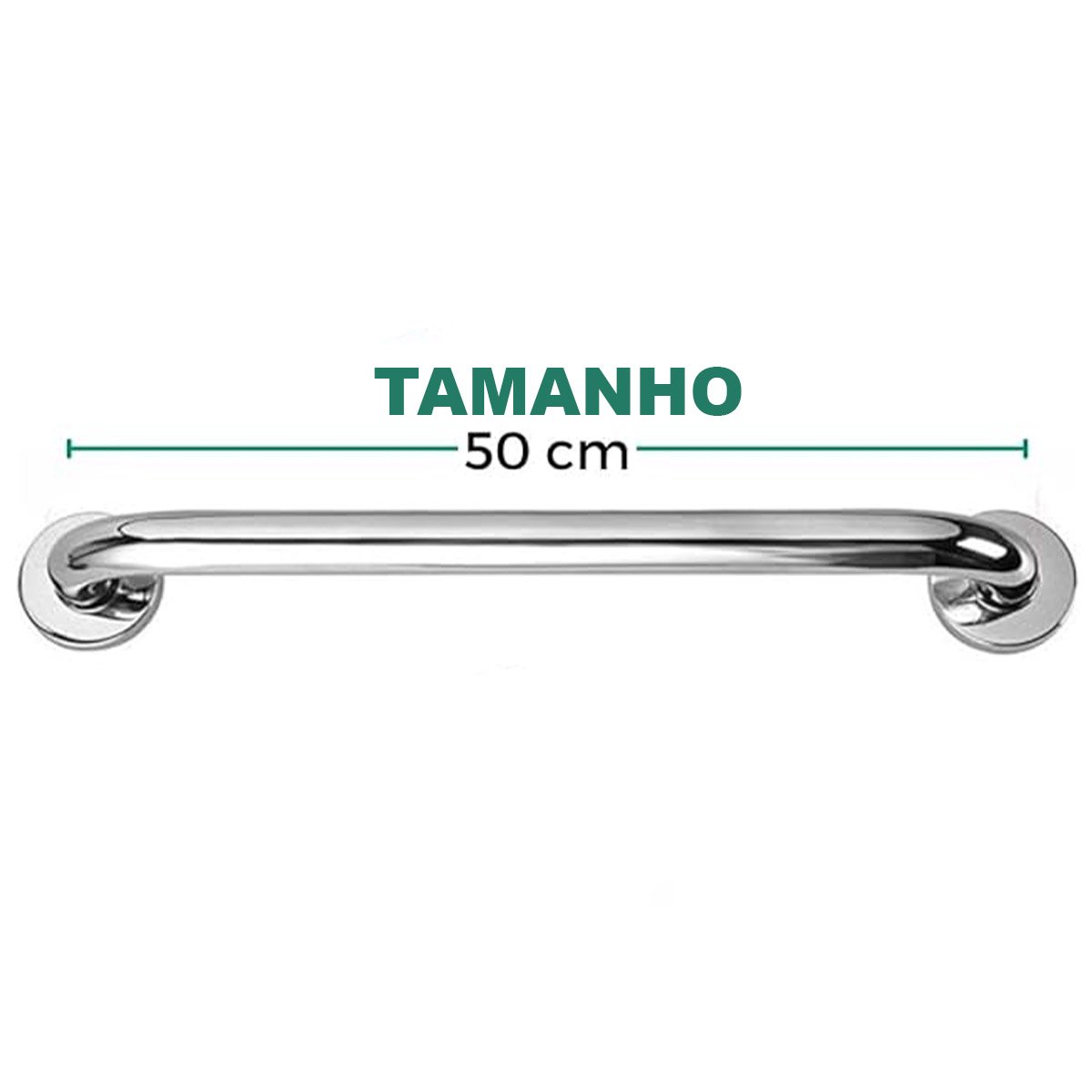 Barra Alça Apoio 50cm Kit 9 Uni Acessibilidade Pcd Idoso Gestante ...