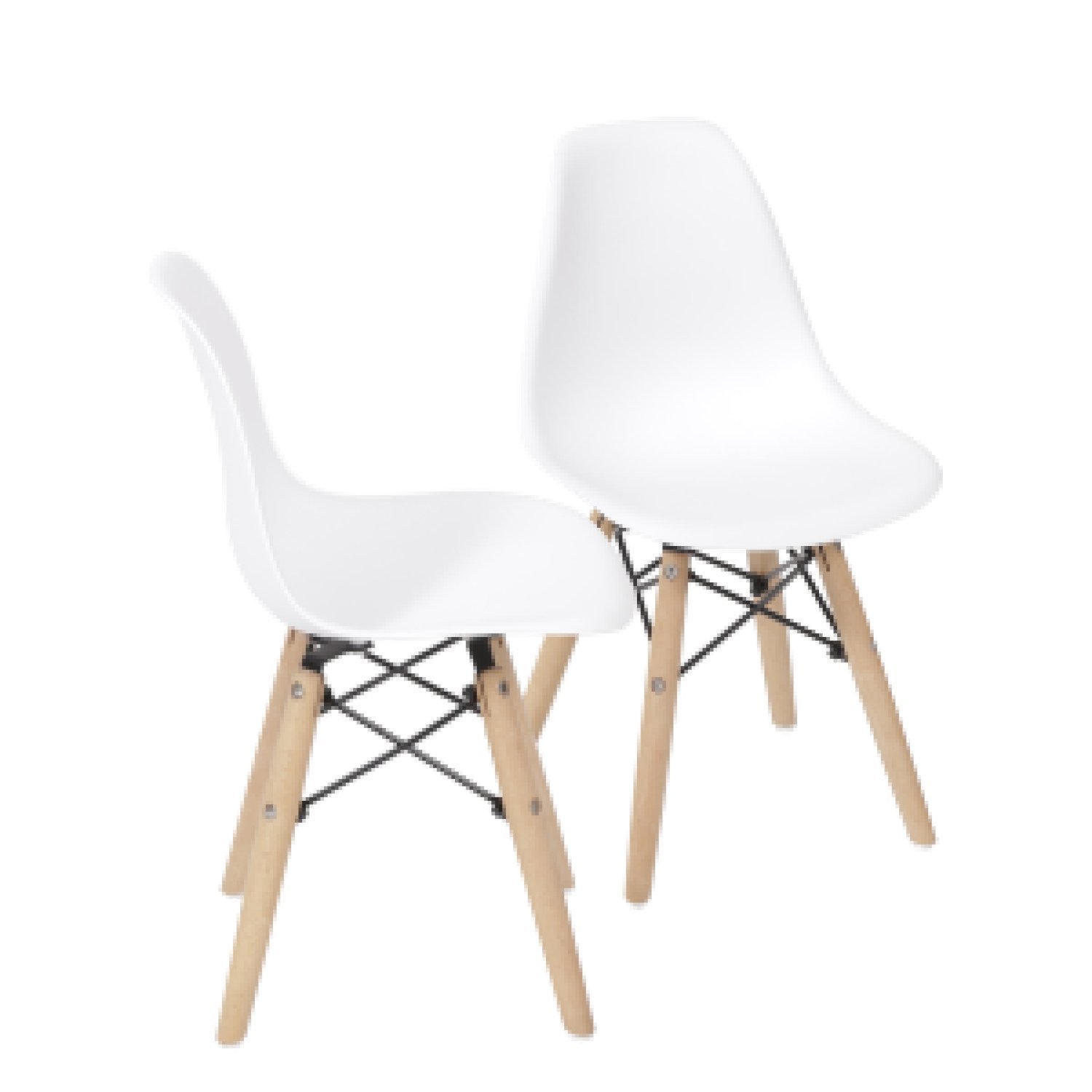 Kit com 2 Cadeiras Infantis PP Base Madeira OR-1102 | MadeiraMadeira