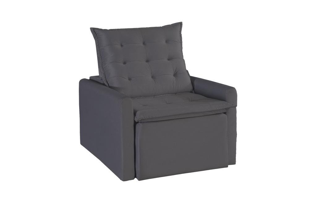 Poltrona Retratil e Reclinavel Confort - 0,88mt - Ravena Kaki ...