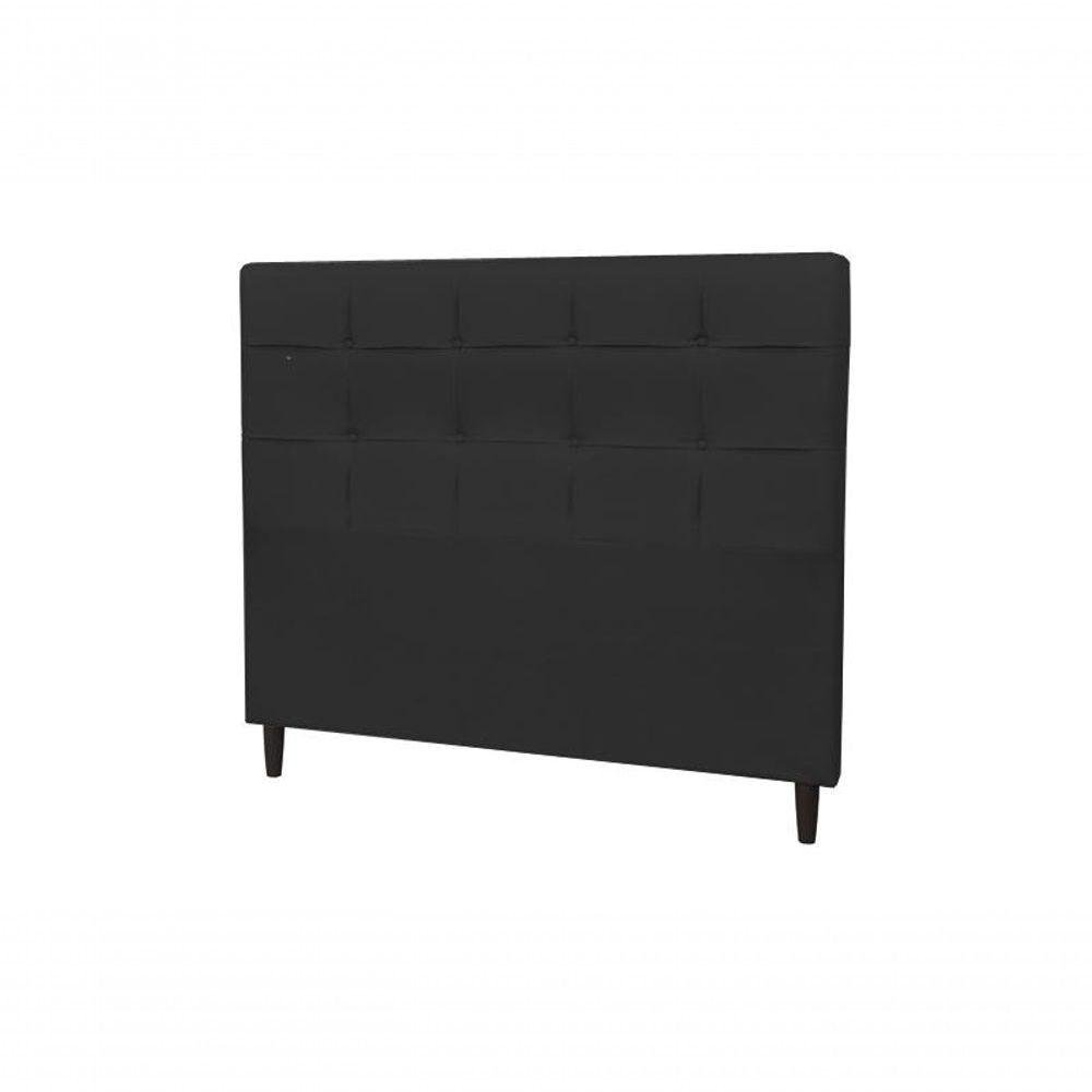 Cabeceira Clean Plus Solteiro 900mm Pvc Preto - Simbal | MadeiraMadeira