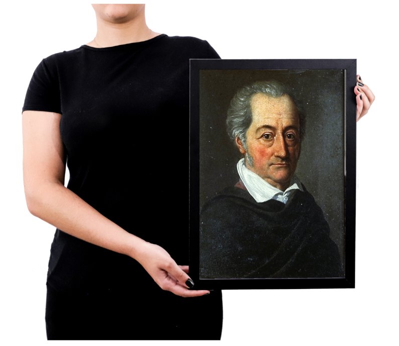 Quadro poster com moldura escritor classico Goethe P8071 | MadeiraMadeira