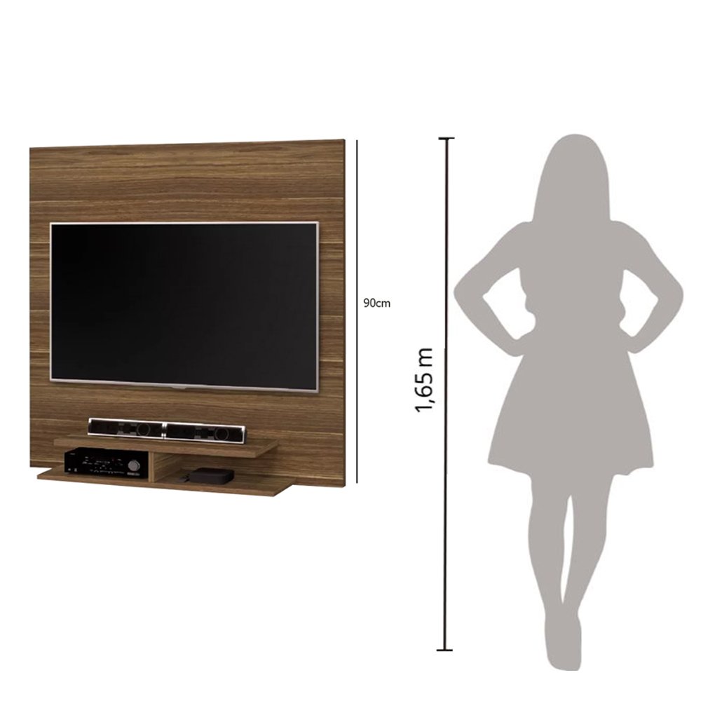 Painel TV até 42" Polegadas 2 Nichos Jequitibá Quenia J&A Móveis ...