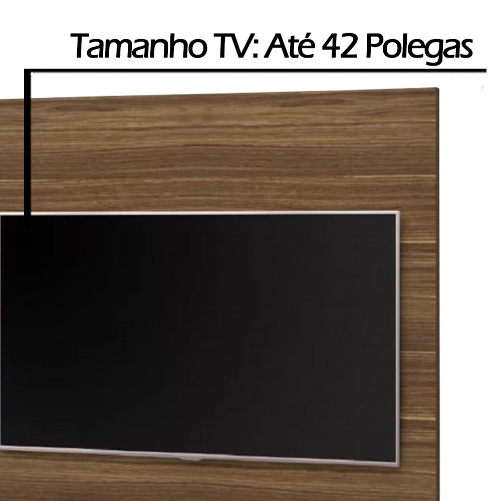 Painel TV até 42" Polegadas 2 Nichos Jequitibá Quenia J&A Móveis ...