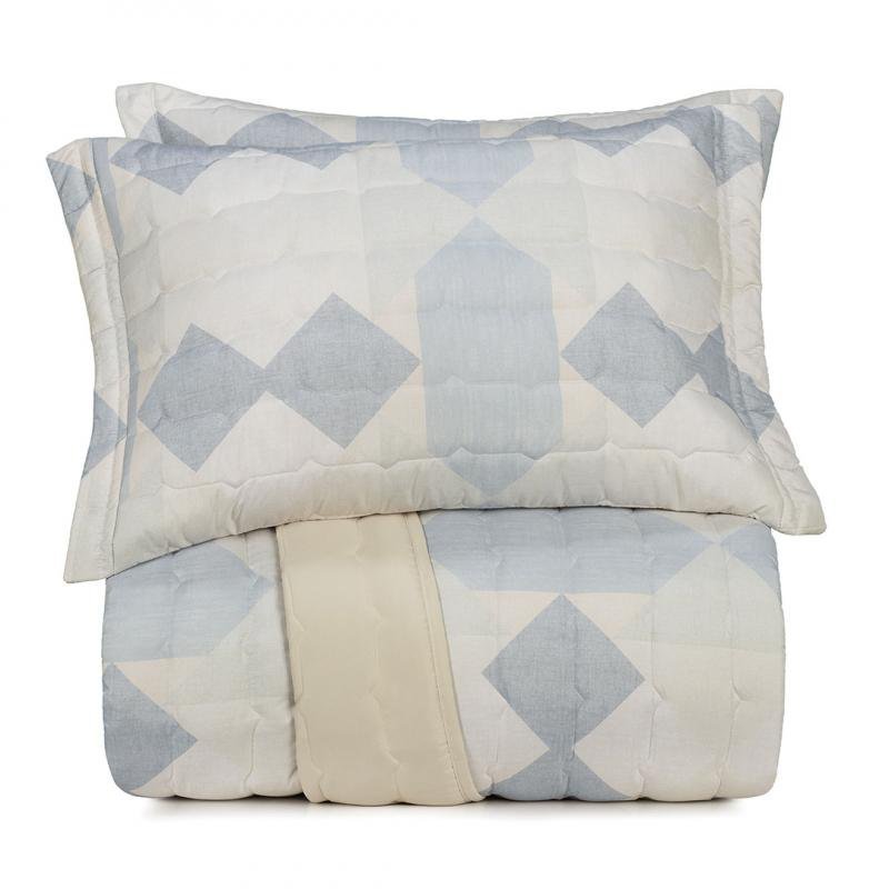 Jogo de Colcha Casal Altenburg Toque Acetinado - Diamond Collage ...