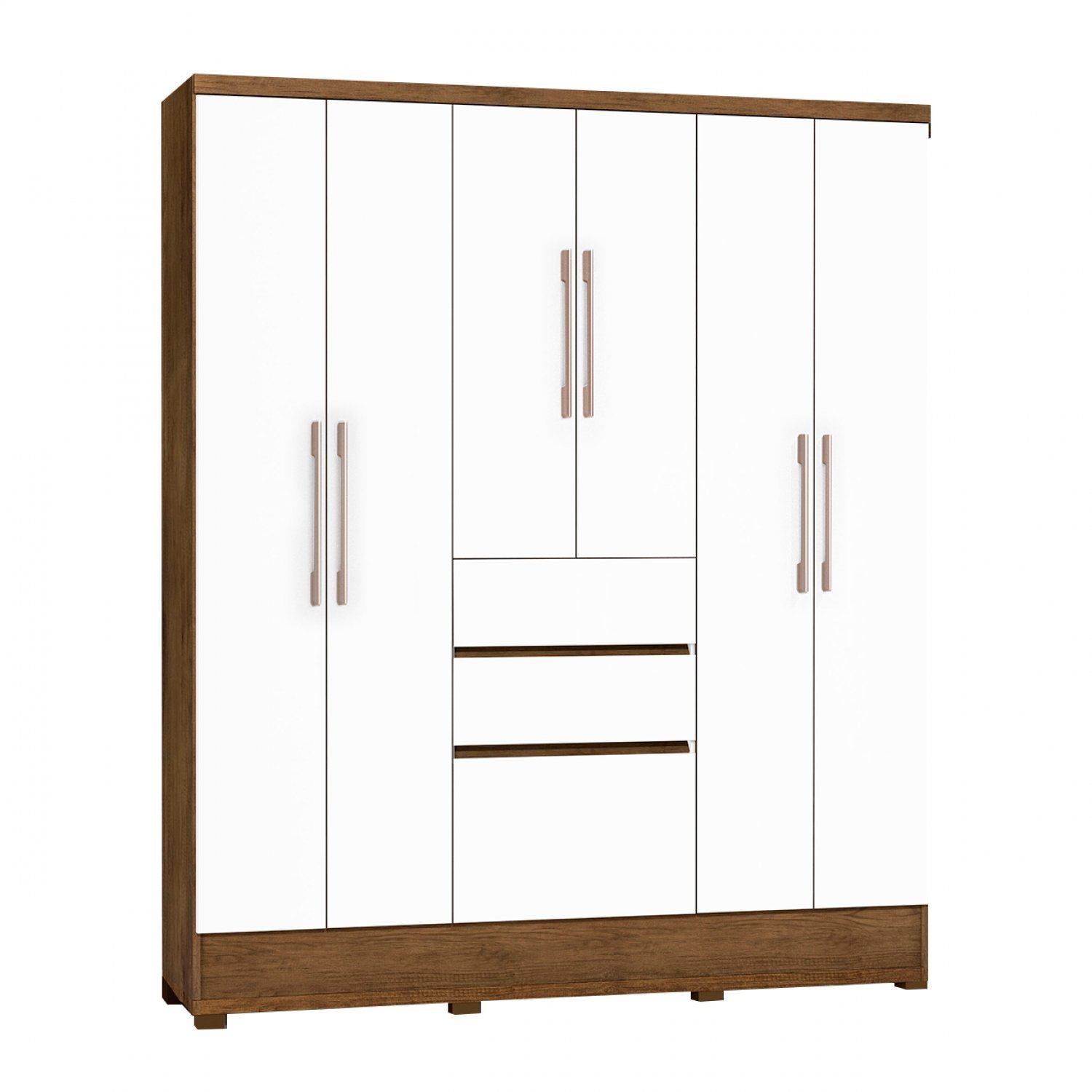 Guarda Roupa Casal 7 Portas 2 Gavetas Brunella J&A Móveis | MadeiraMadeira