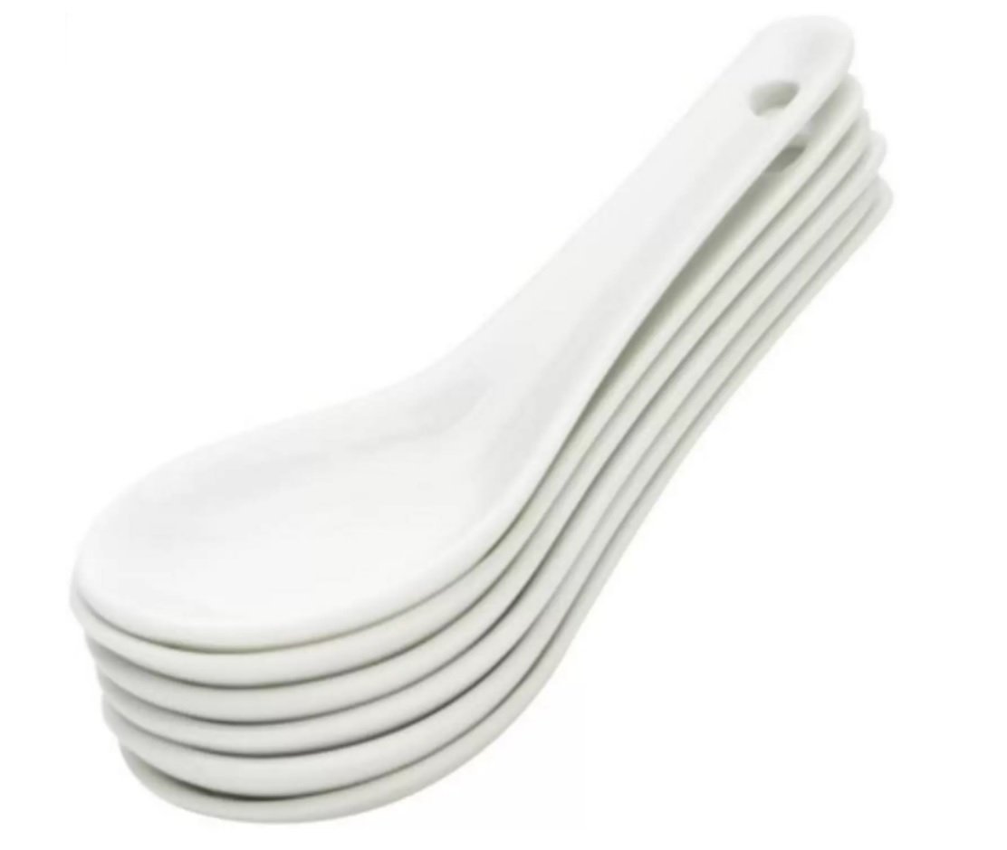 CONJUNTO DE COLHER 6 PEÇAS PARA FINGER FOOD GOURMET LYOR 8309 ...