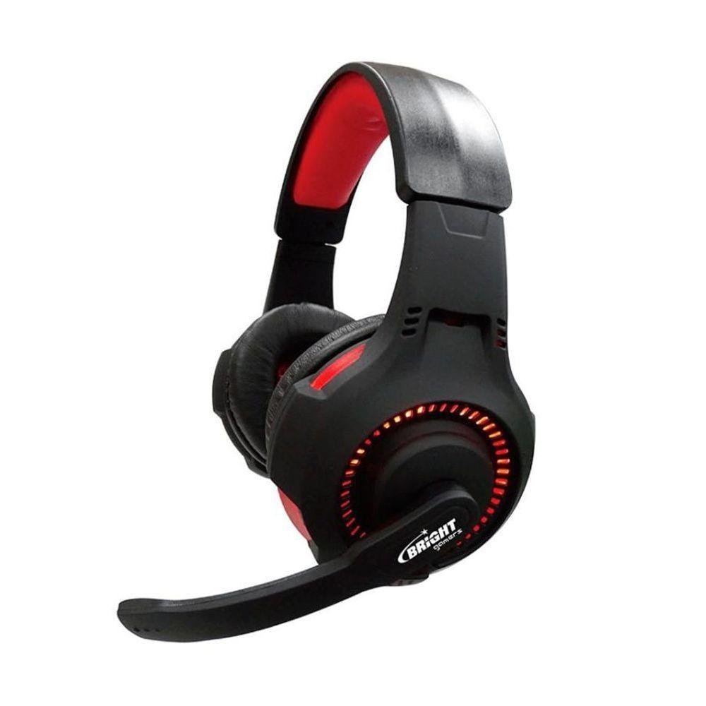 Headset Bright Gamer Led Vermelho - 0468 | MadeiraMadeira