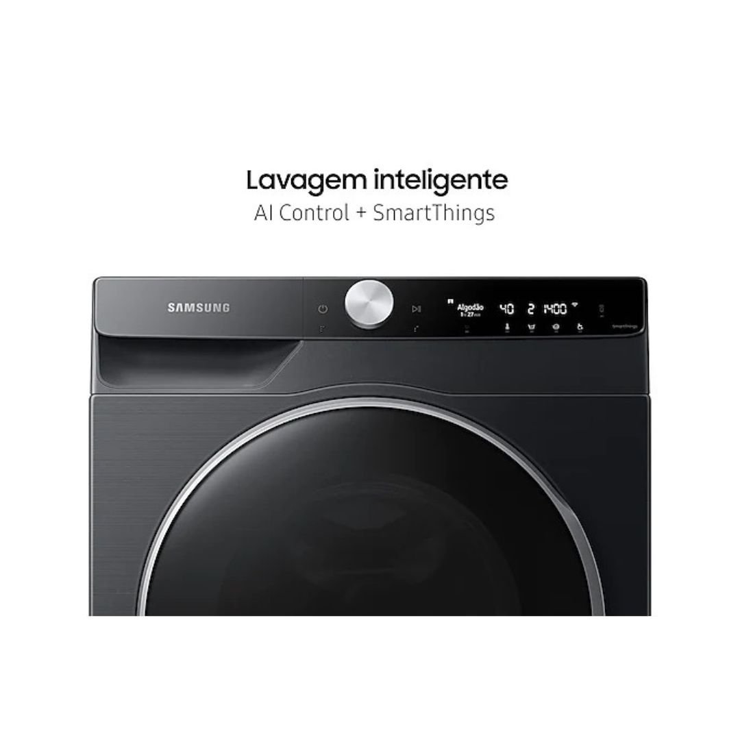 Lava e Seca Samsung QDrive 14Kg Black Inox 127V WD14TP34DSB/AZ ...