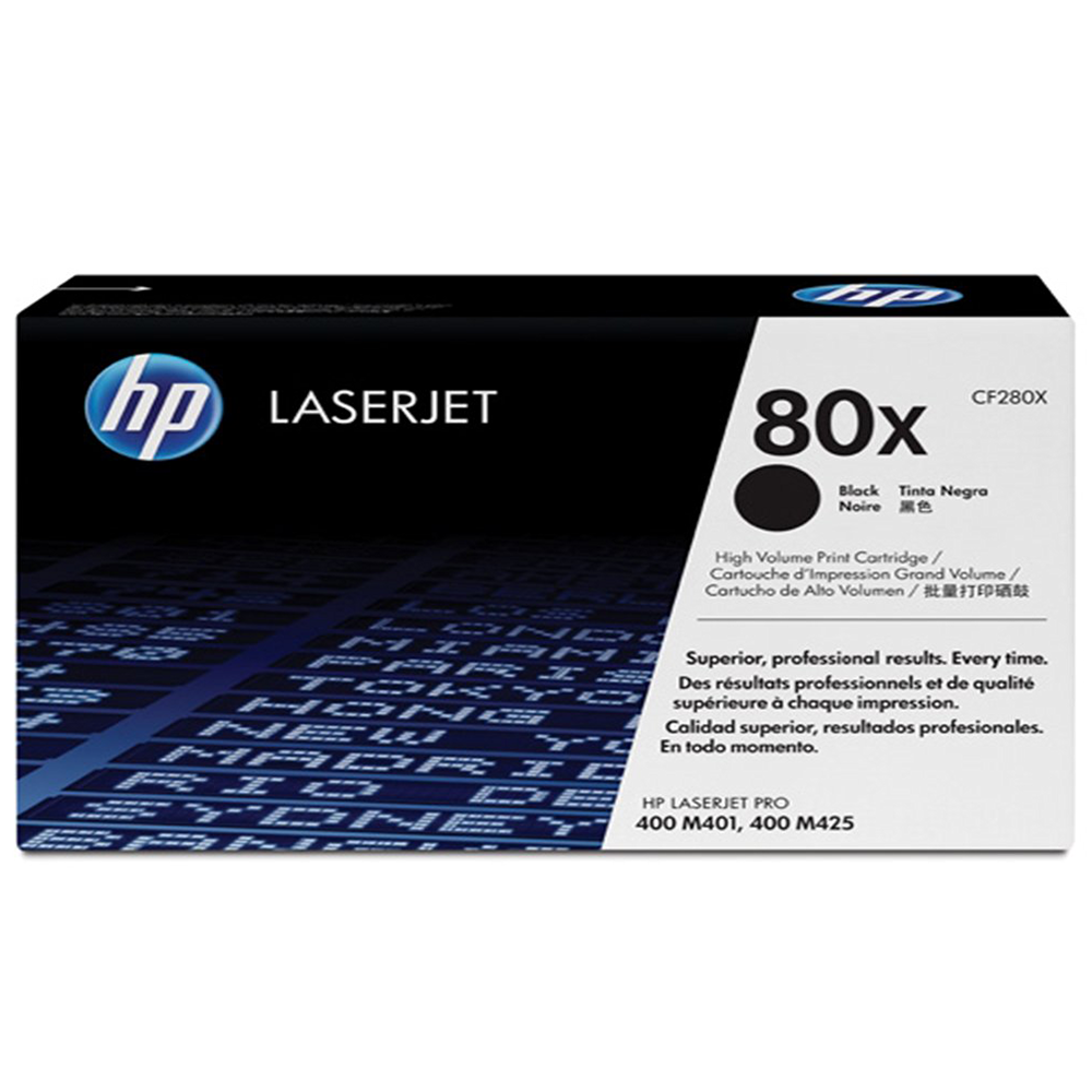 Toner HP 80X HP CF280X Preto ORIGINAL LaserJet | MadeiraMadeira
