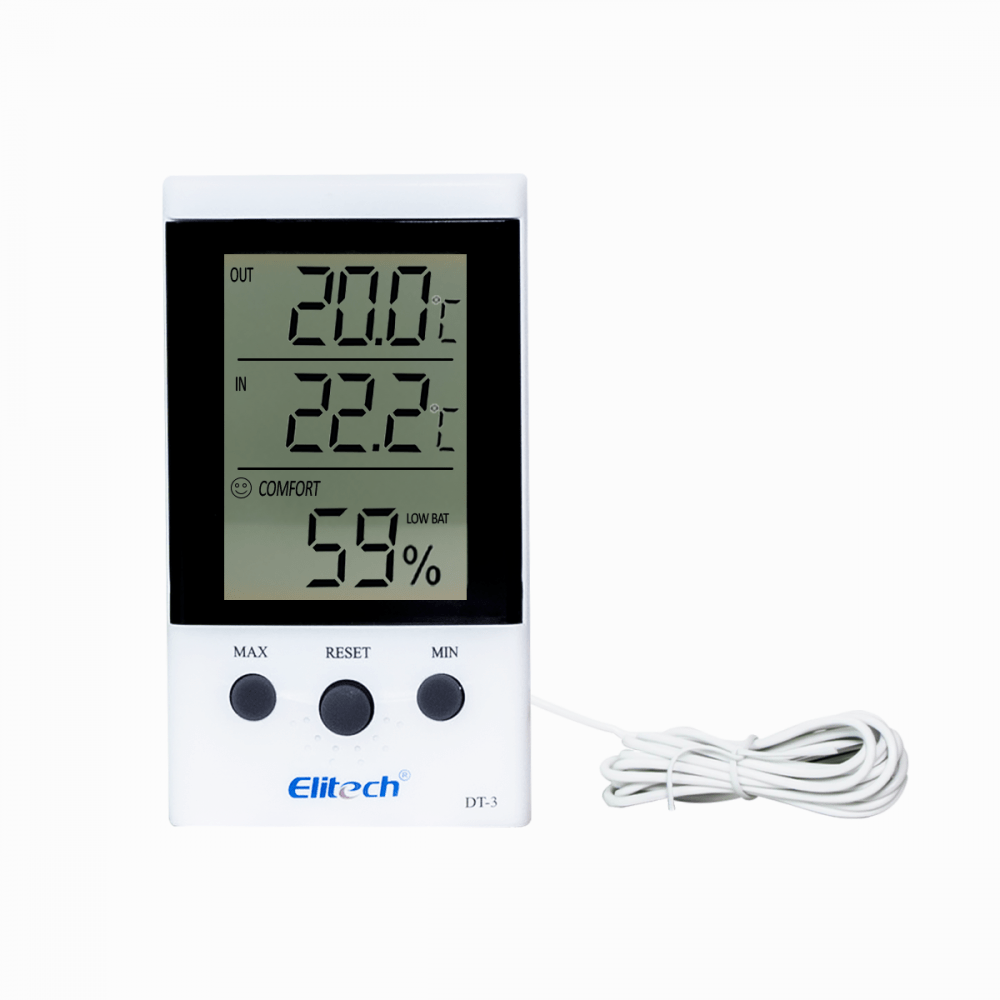 DT-3 TERMOHIGROMETRO DIGITAL TEMPERATURA E UMIDADE MAX E MIN (-50 A 70 ...