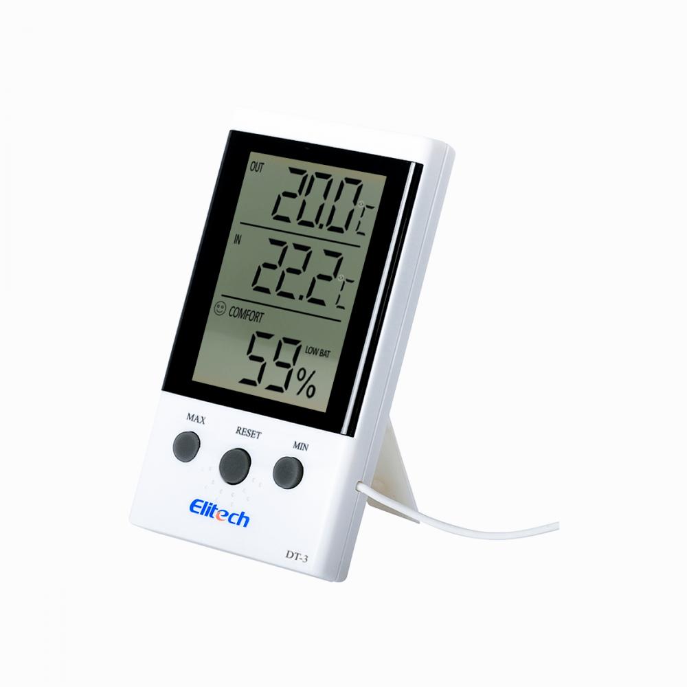 DT-3 TERMOHIGROMETRO DIGITAL TEMPERATURA E UMIDADE MAX E MIN (-50 A 70 ...