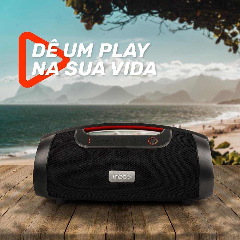Caixa de Som Bluetooth Moobox Live Portátil Resistente À Água E Com ...