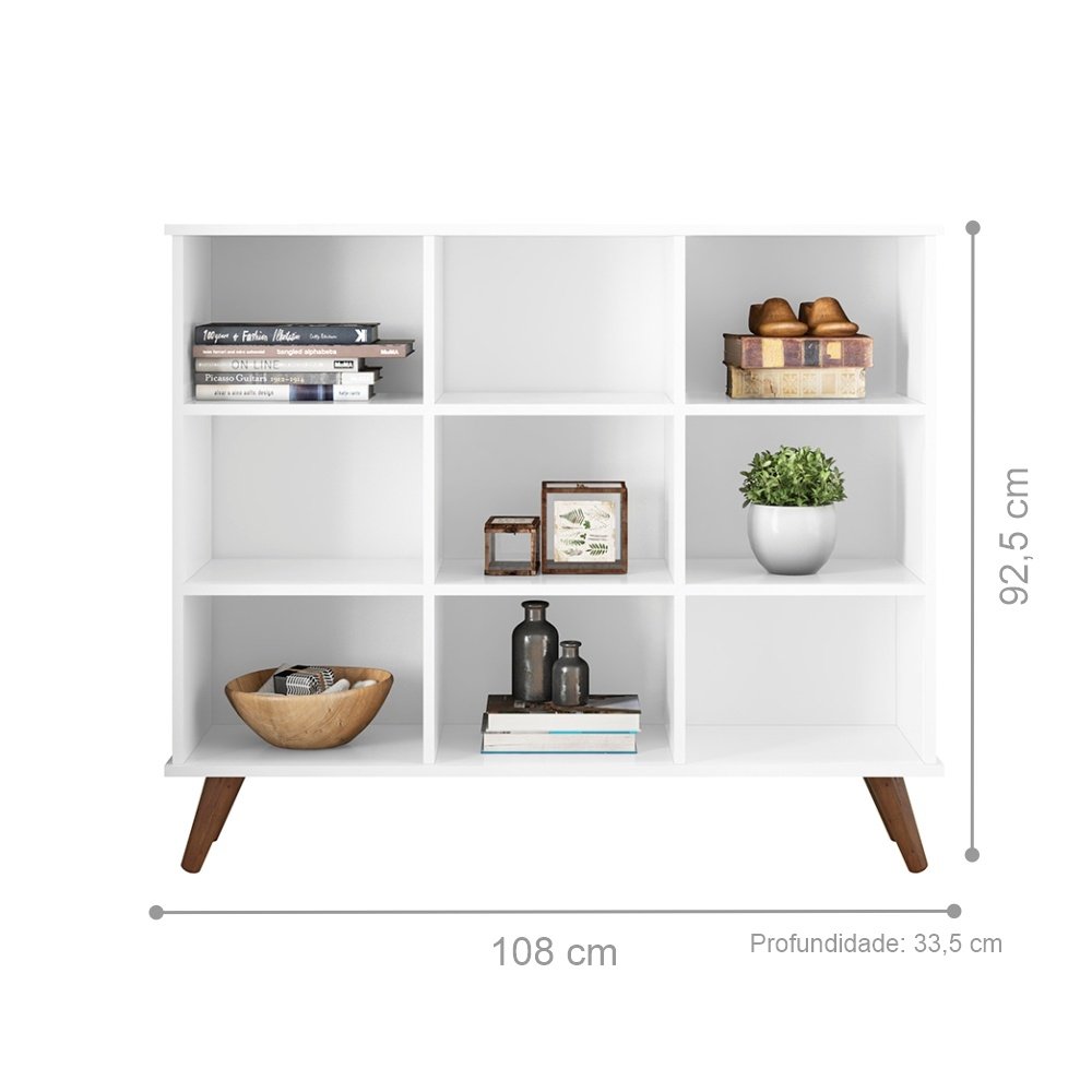 Nicho Organizador Retrô Yolanda Branco com Gavetas | MadeiraMadeira