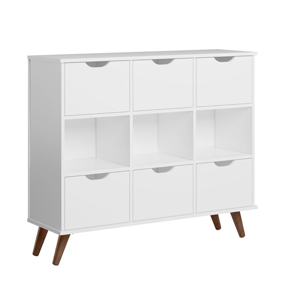 Nicho Organizador Retrô Yolanda Branco com Gavetas | MadeiraMadeira