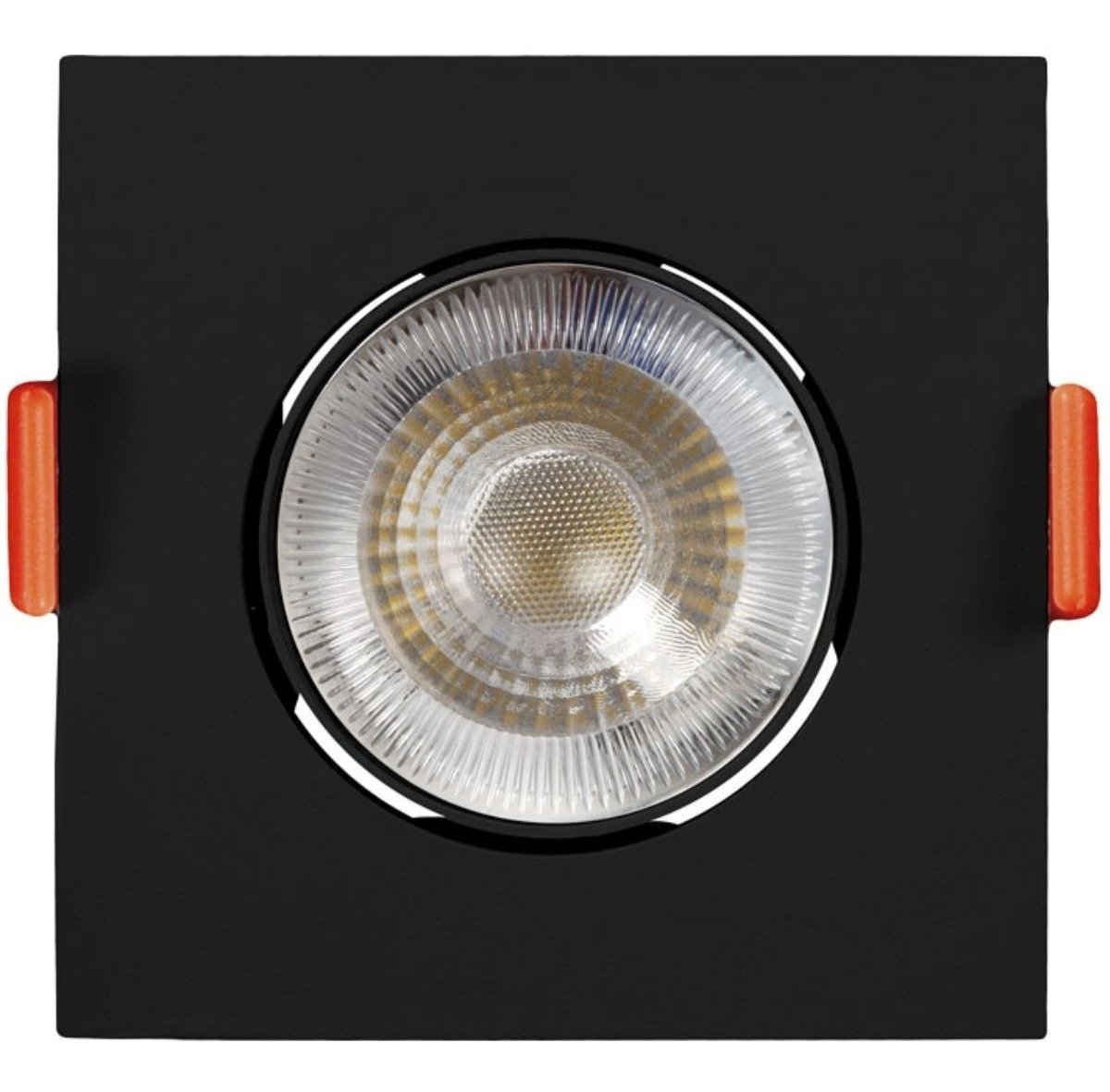 Spot Led Embutir 7w Quadrado Preto Direcional Bivolt Llum | MadeiraMadeira
