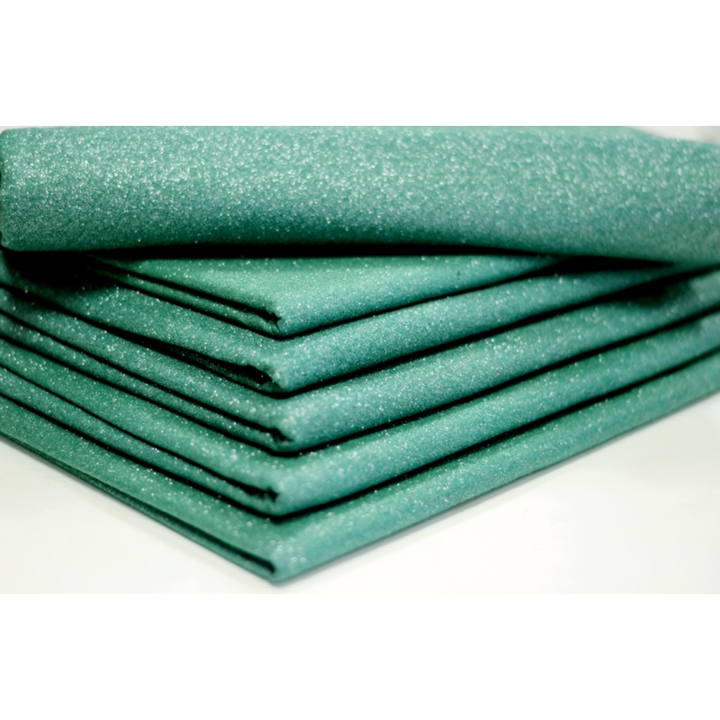 Feltro Feltcolor Glitter Verde Bandeira Prata - 10m X 1,40m (rolo ...