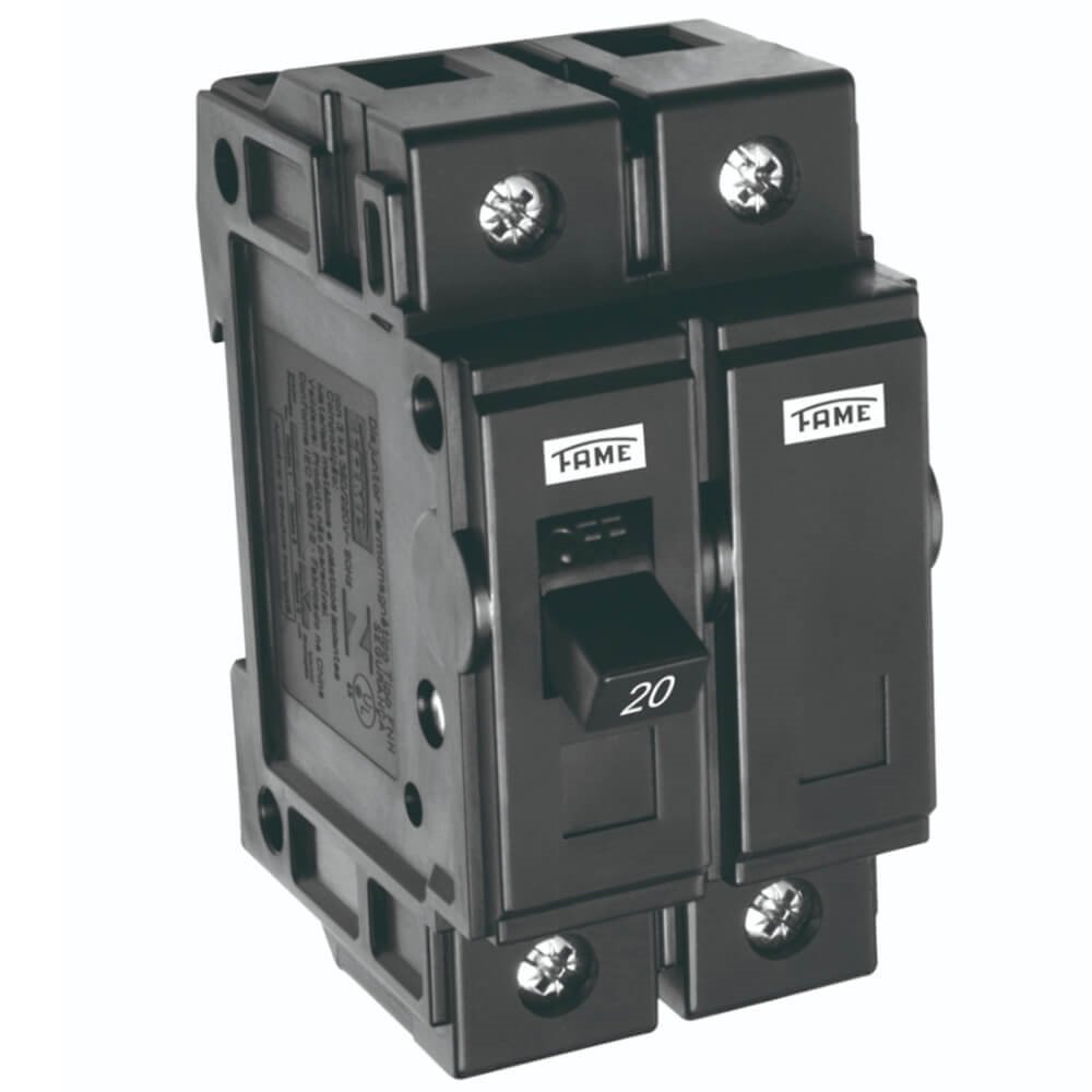 Disjuntor NEMA Bipolar FN 2P de 20 Ampères - 5162 - FAME | MadeiraMadeira