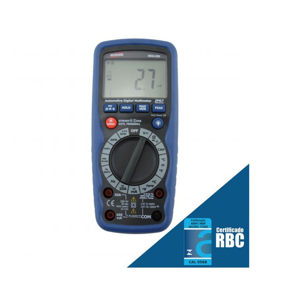 Multímetro Digital Automotivo Termômetro Infravermelho Mda-250 Portátil ...