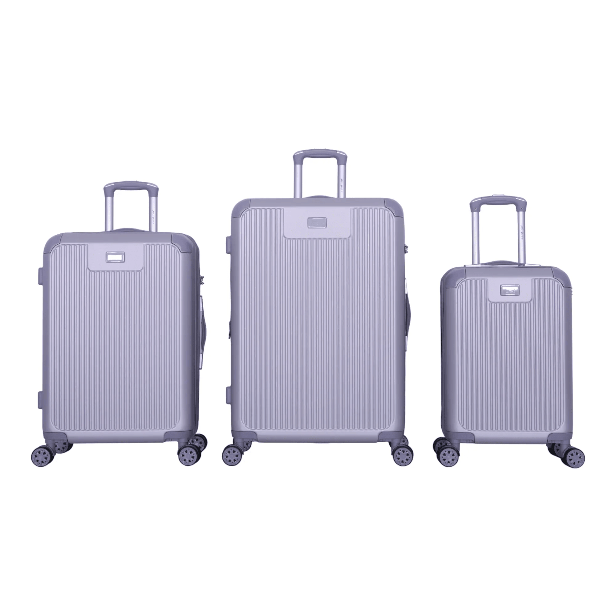 Kit Conjunto Mala Viagem Santino Sdv602 Expansor 360 Tsa P M G Cinza | MadeiraMadeira