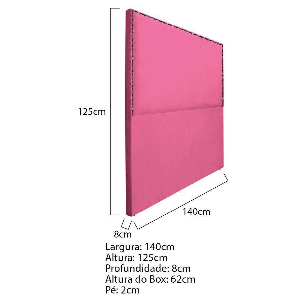 Cabeceira Casal 140 Cm Cama Box Corano Pink | MadeiraMadeira