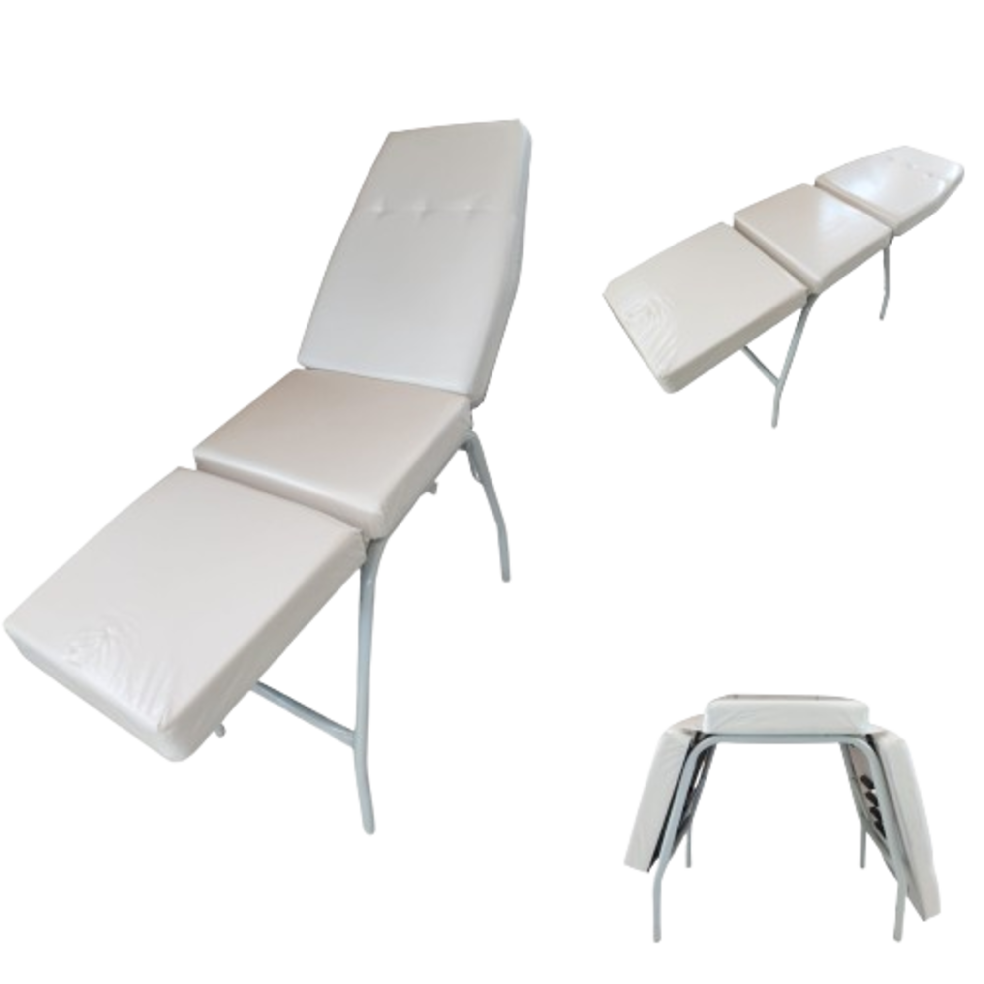 Maca 3 Posições Branca Estética Massagem Depilação | MadeiraMadeira