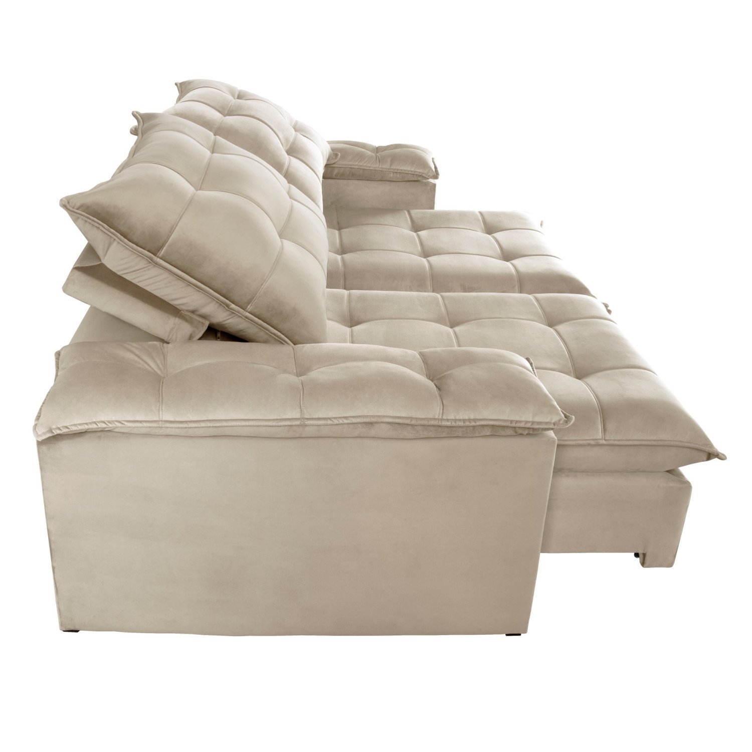 Sofá 4 Lugares Retrátil e Reclinável 250cm Espanha Celflex | MadeiraMadeira