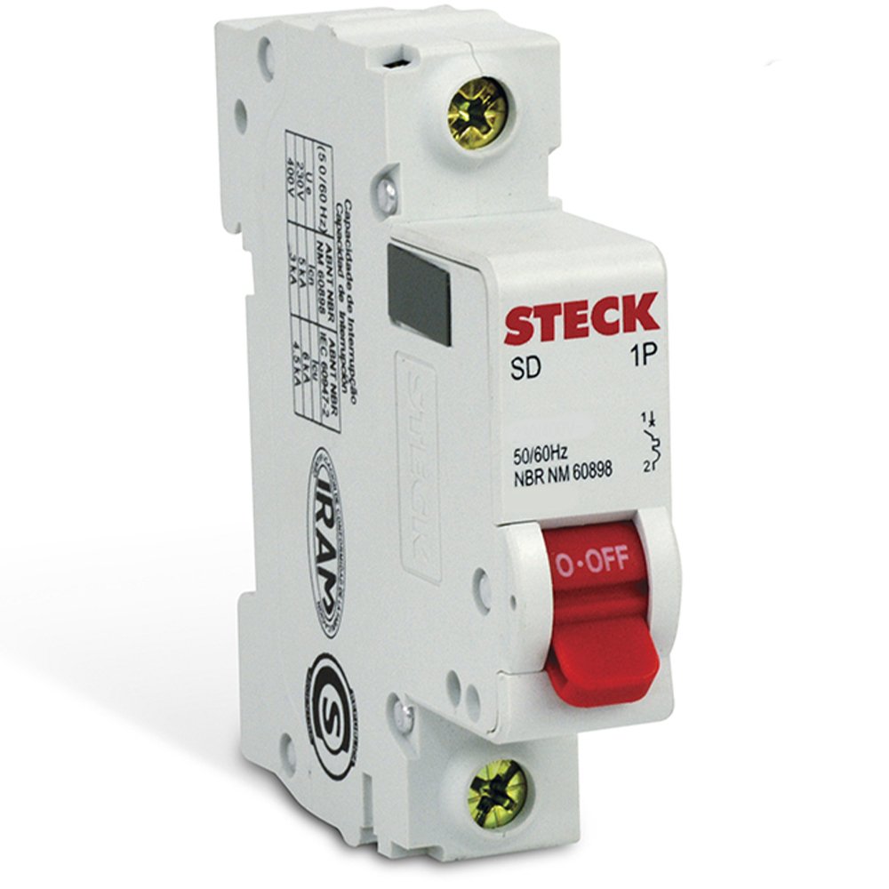 Disjuntor Din Unipolar Curva C 70A | MadeiraMadeira