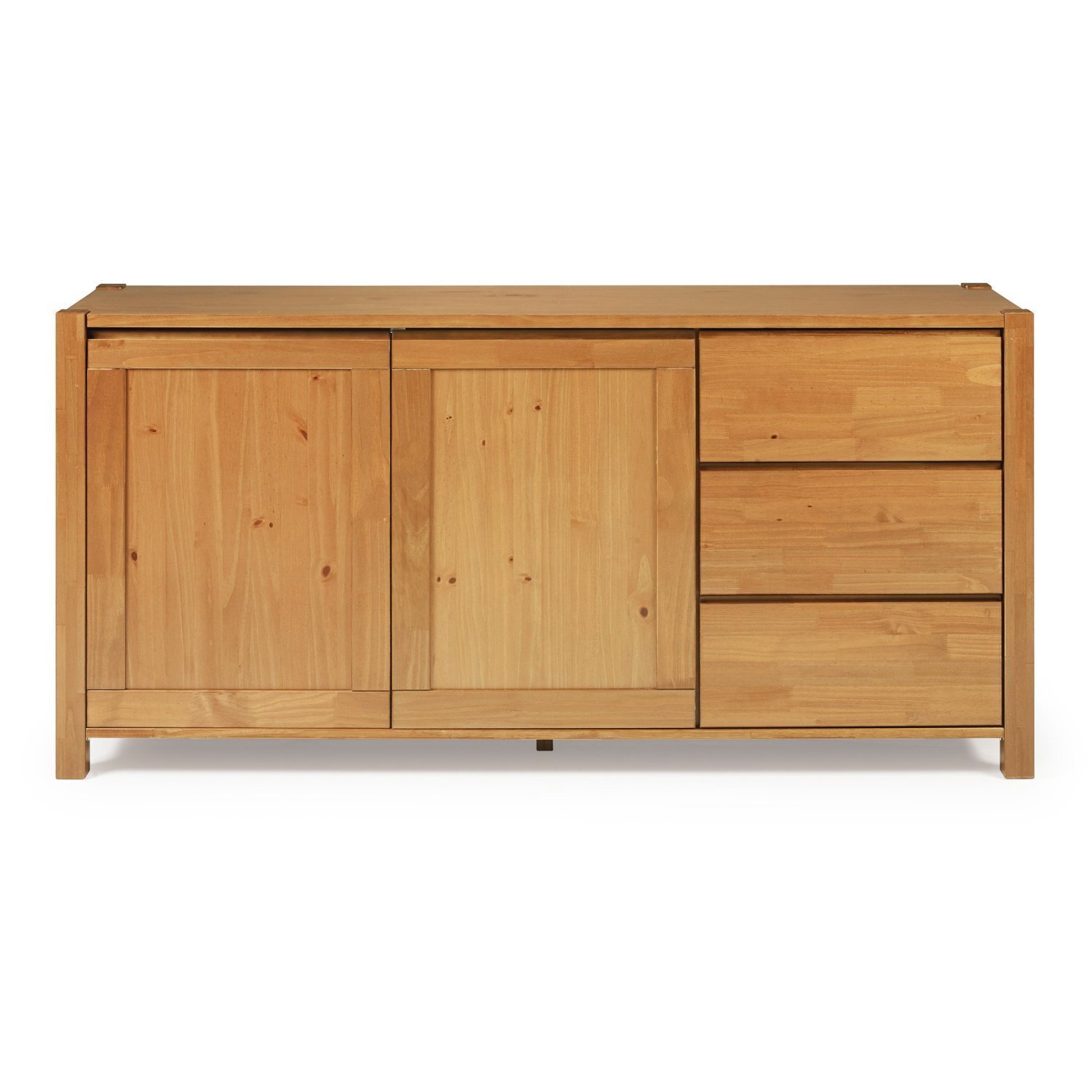 Buffet 2 Portas 3 Gavetas Madeira Maciça Primavera CabeCasa ...