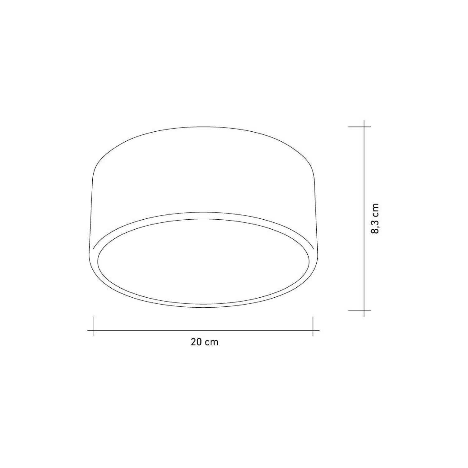 Plafon Bivolt Baloom 20cm Startec | MadeiraMadeira