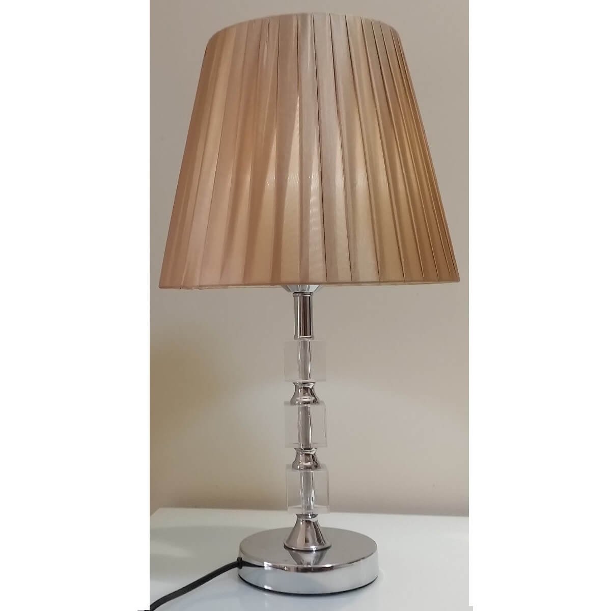 Abajur Para Quarto Sala Abajur de Mesa Moderno Acrilico Cupula BEGE ...