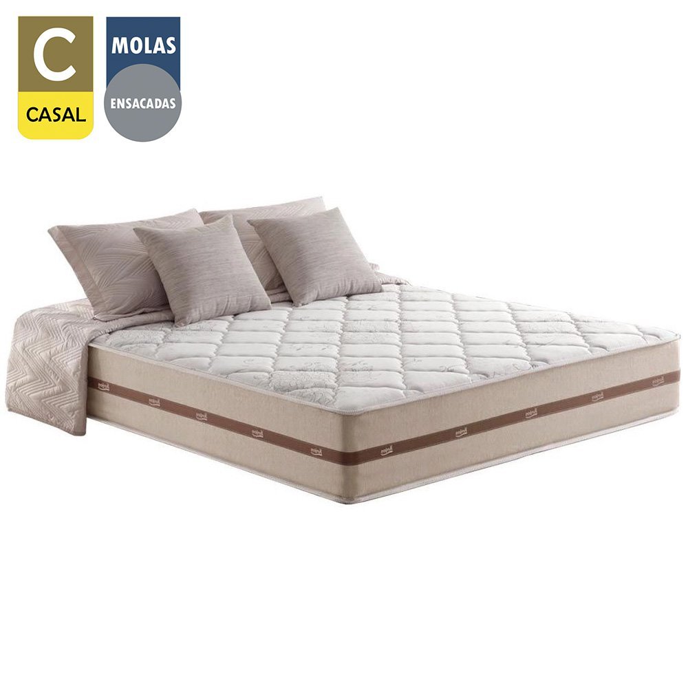 Colchão Casal Anjos Royal Molas Ensacadas 24x138x188 cm | MadeiraMadeira