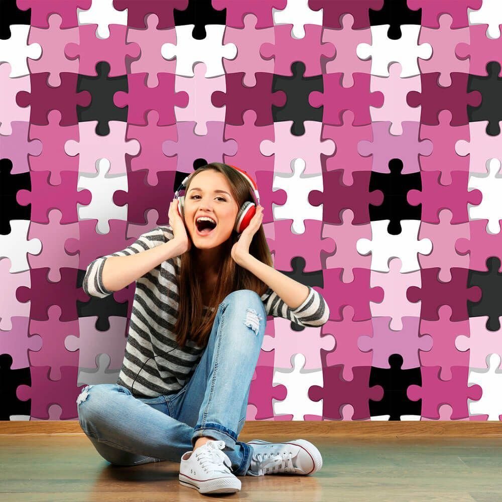 Papel de Parede Quebra Cabeça Rockstar QCola | MadeiraMadeira