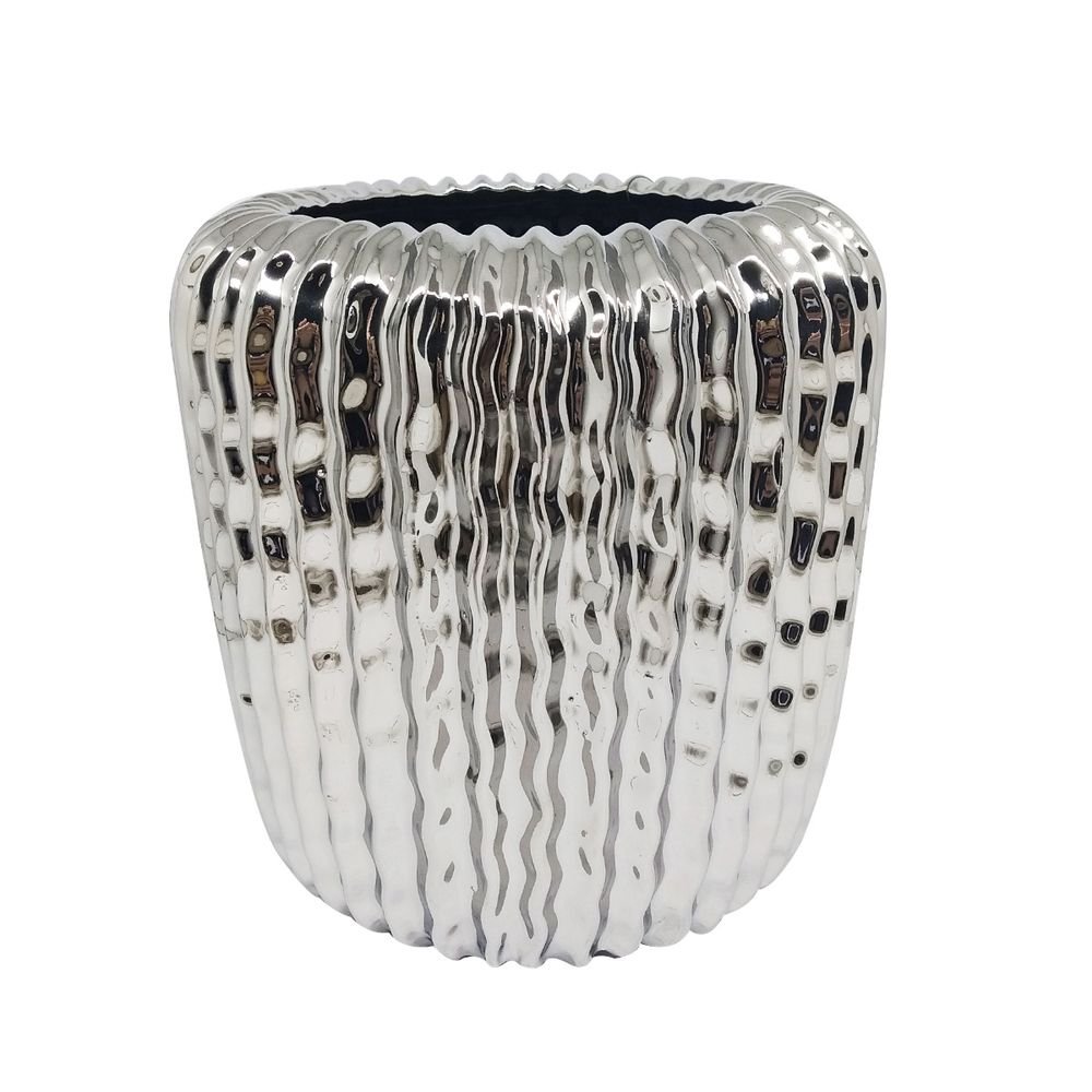 Vaso Decorativo de Cerâmica 21,5x21,5x21cm Mabruk | MadeiraMadeira