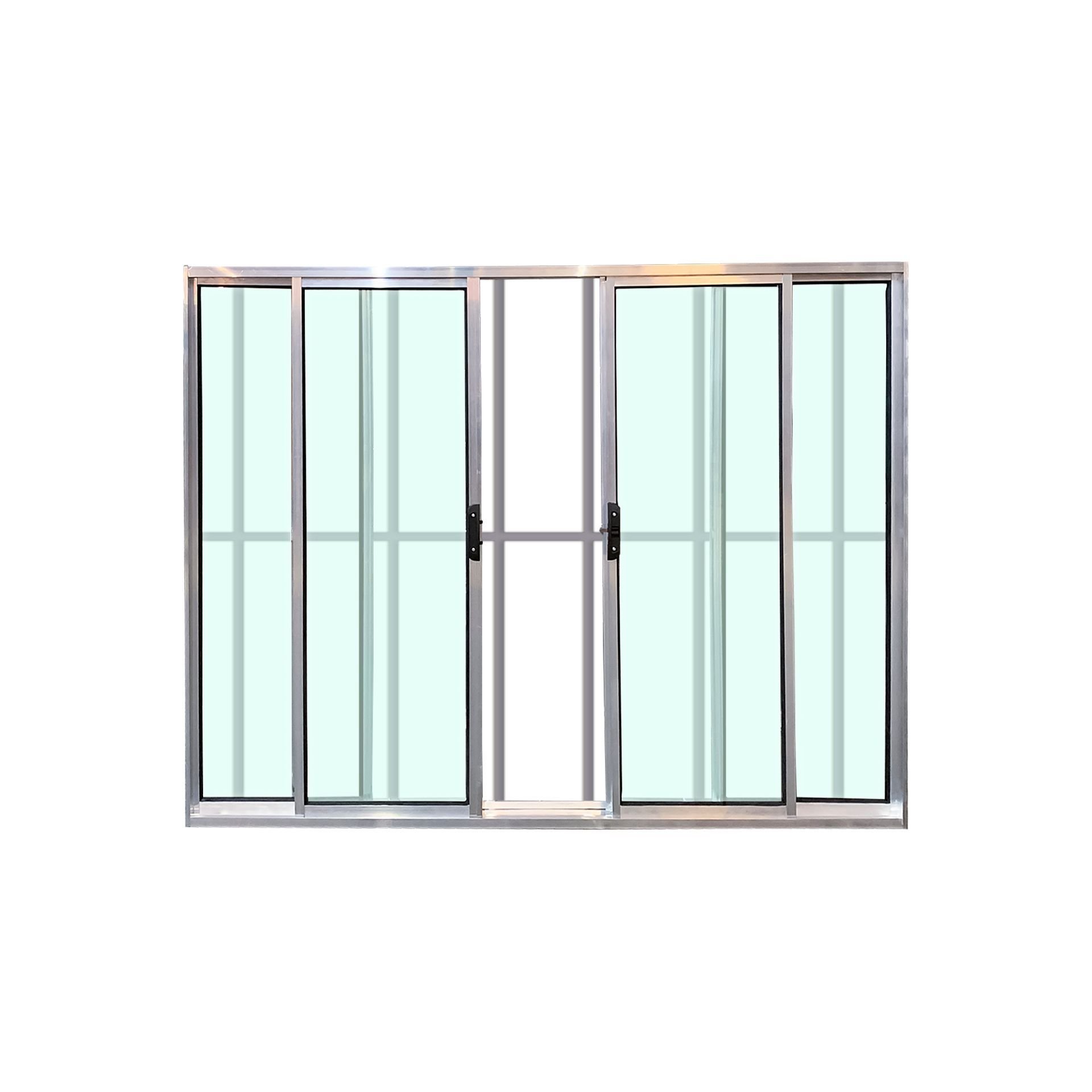 Janela 4 Folhas com Grade Brilhante 120x120 Linha 18 Esmeralda ...
