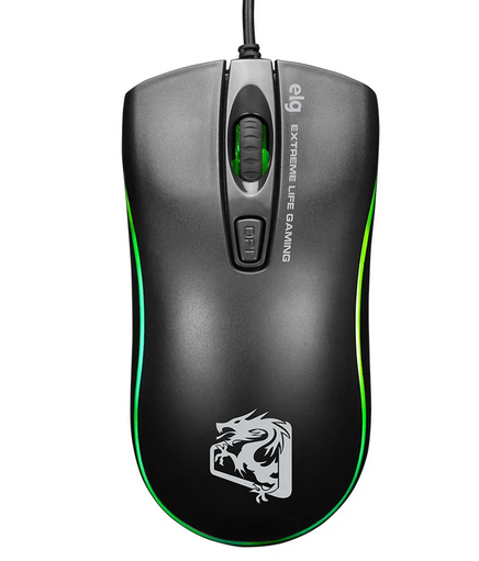 Mouse Gamer USB 2400dpi Dragon War MGDW Elg Gamer CX 1 UN | MadeiraMadeira
