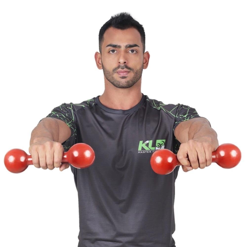 Halter Kl Master Fitness para Academia Emborrachado 3 Kg | MadeiraMadeira