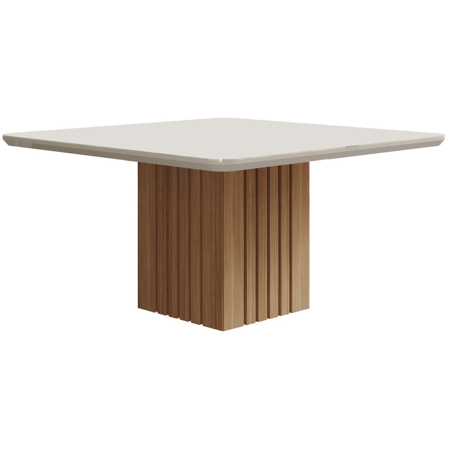 Mesa Ana 130x130cm Nature/Off White | MadeiraMadeira