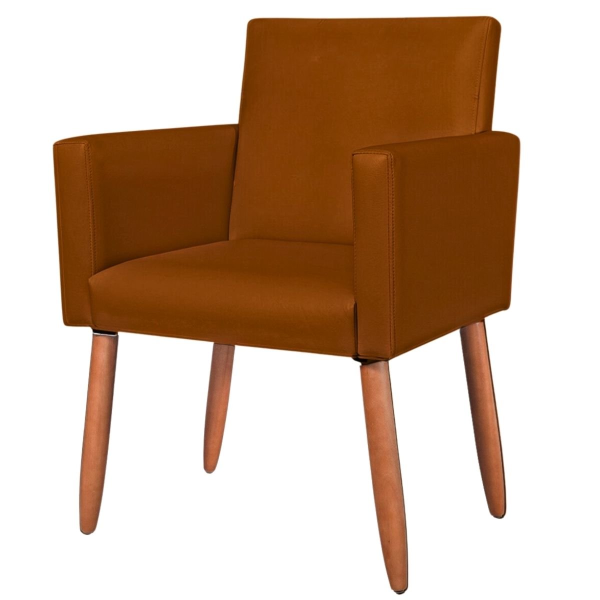 Poltrona Nina Corino Decorativa para Recepção Luxo Suede - Moblan Decor ...